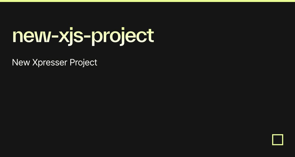 new-xjs-project - Codesandbox