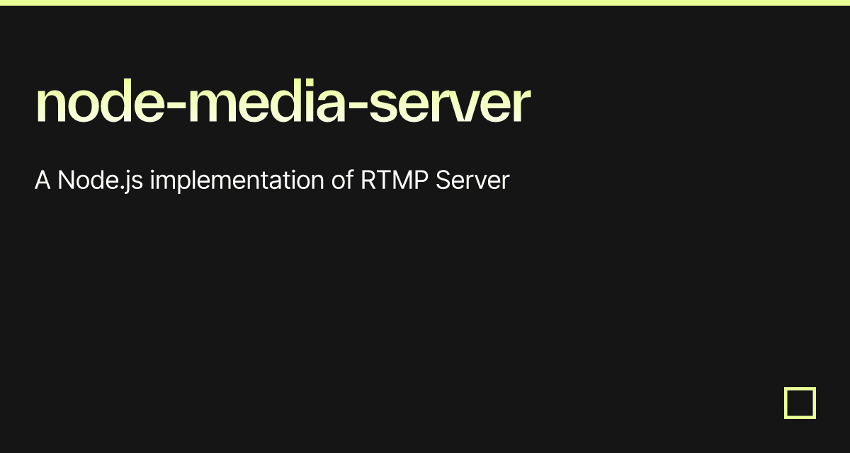 node-media-server - Codesandbox