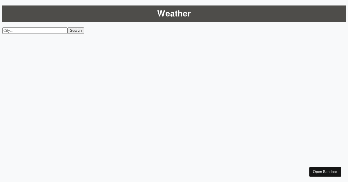 weather-app-react - Codesandbox