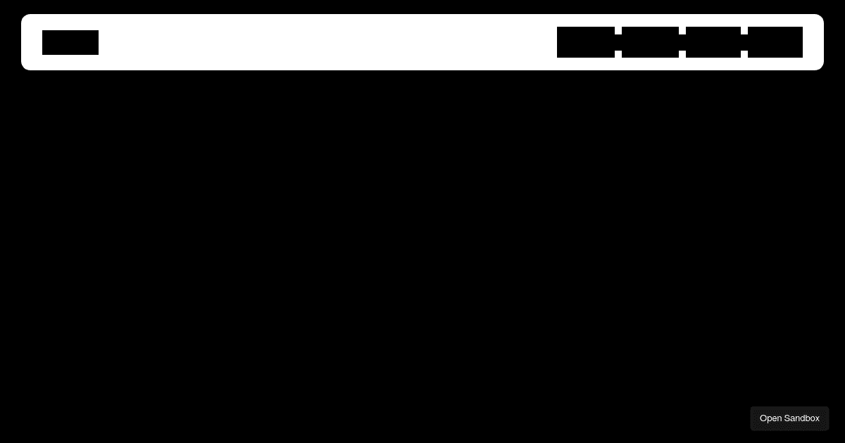 navbar - Codesandbox