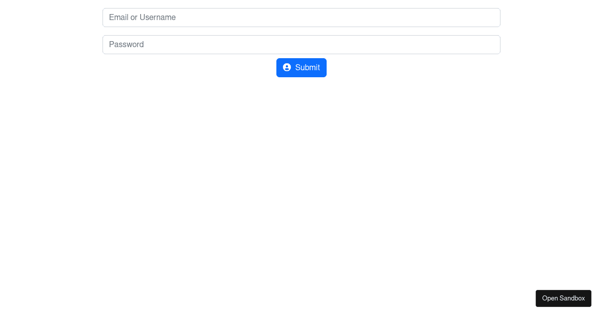 Formik-with axios (Login Page) - Codesandbox