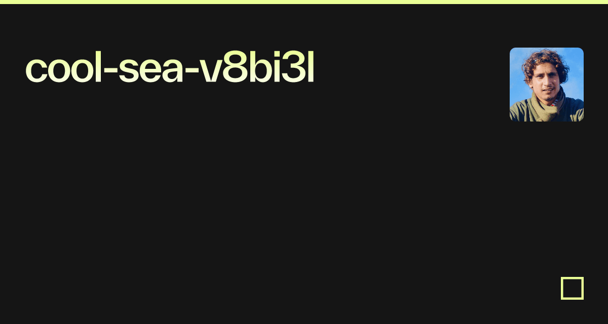 cool-sea-v8bi3l - Codesandbox