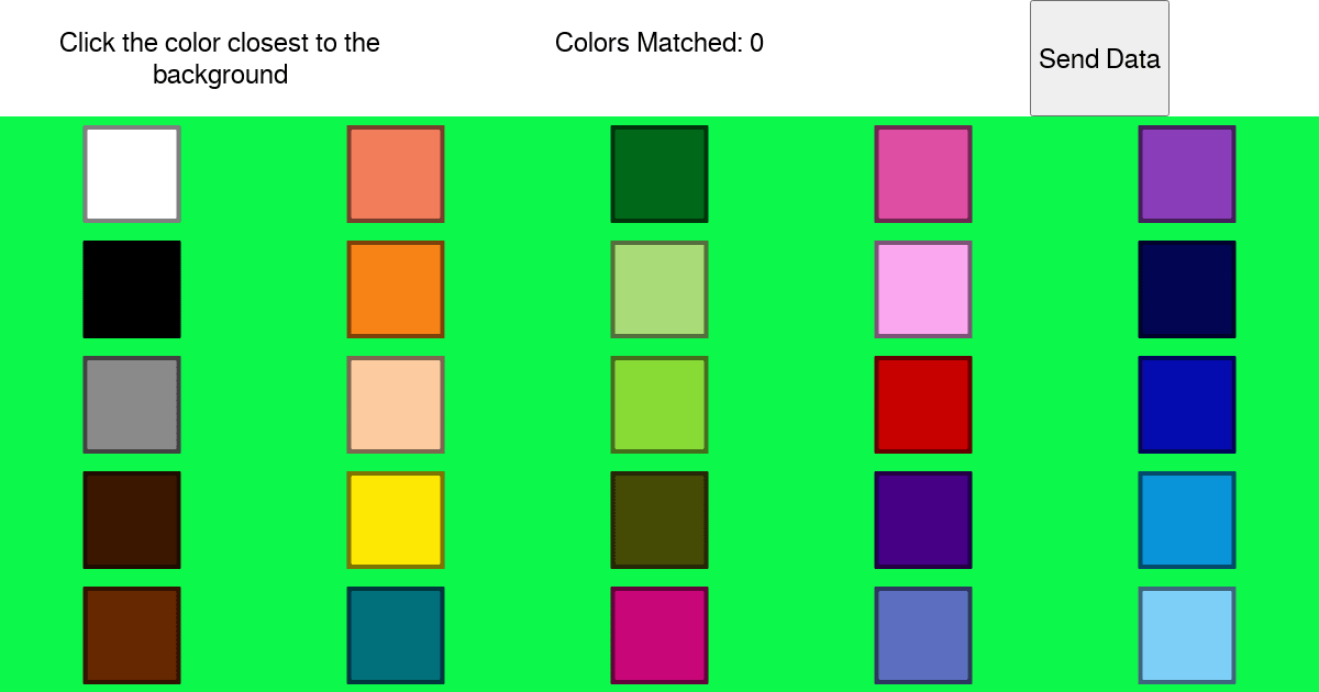 Color Data Collection - Codesandbox