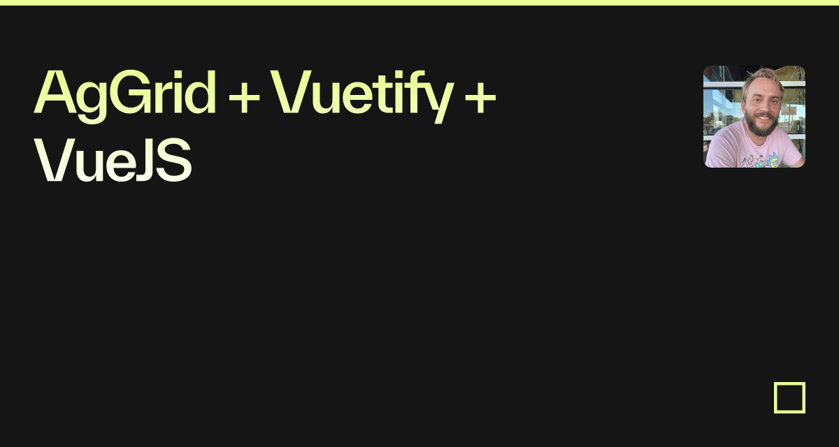 Aggrid Vuetify Vuejs Codesandbox