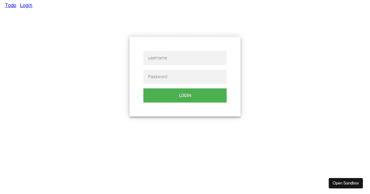 login-app - Codesandbox