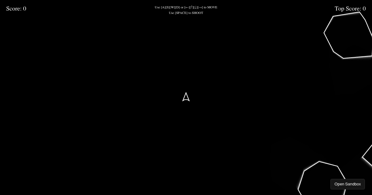 react-asteroids - Codesandbox