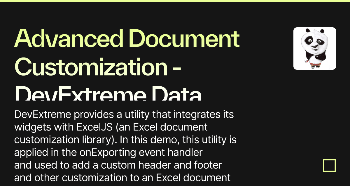 Advanced Document Customization Devextreme Data Grid Codesandbox