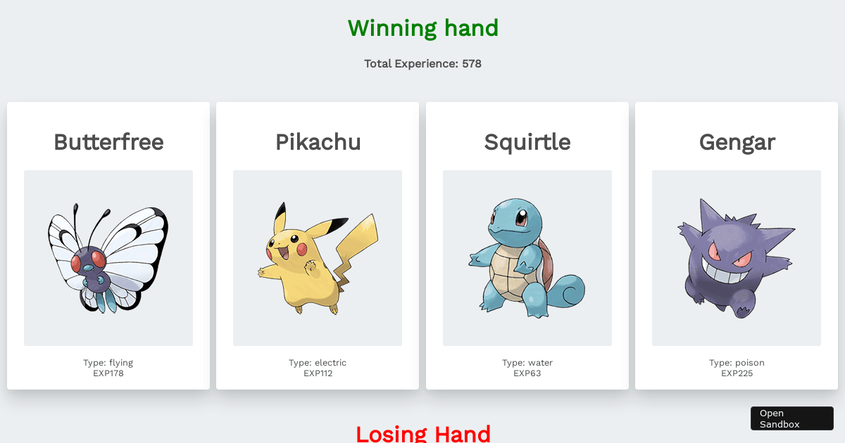 pokemon - Codesandbox