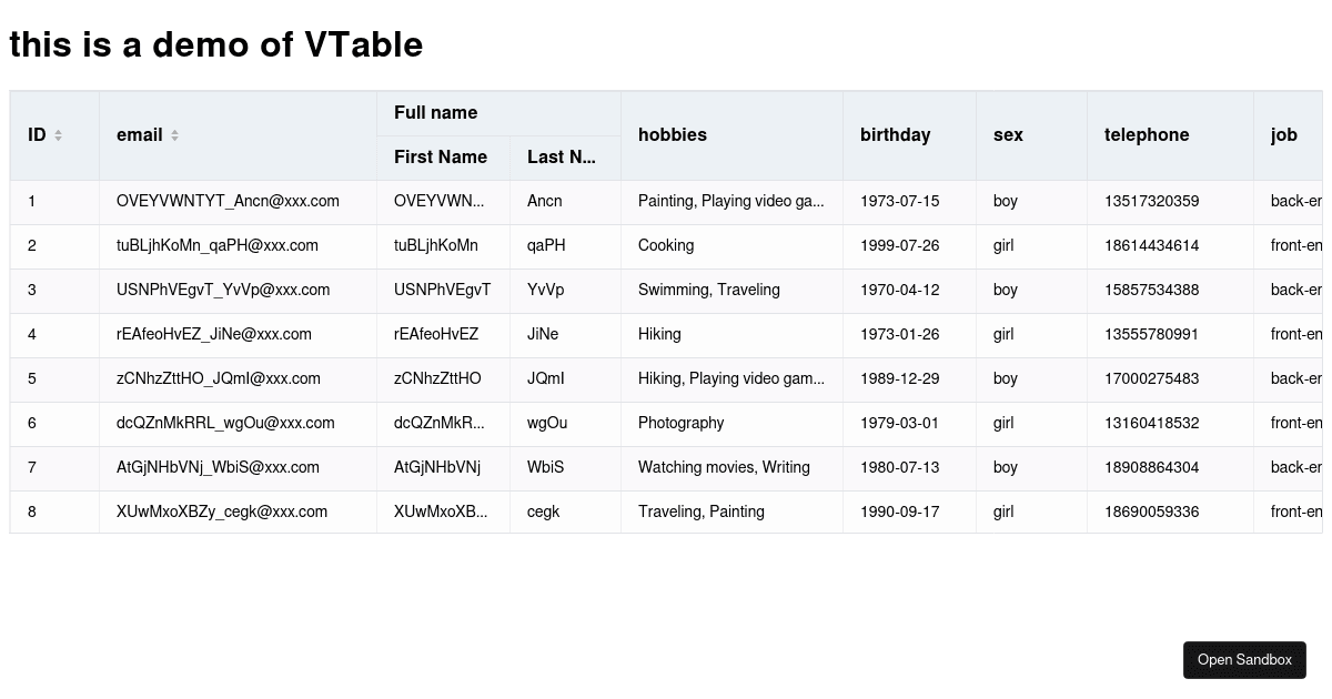 viscator-vtable-vue-demo (forked) - Codesandbox
