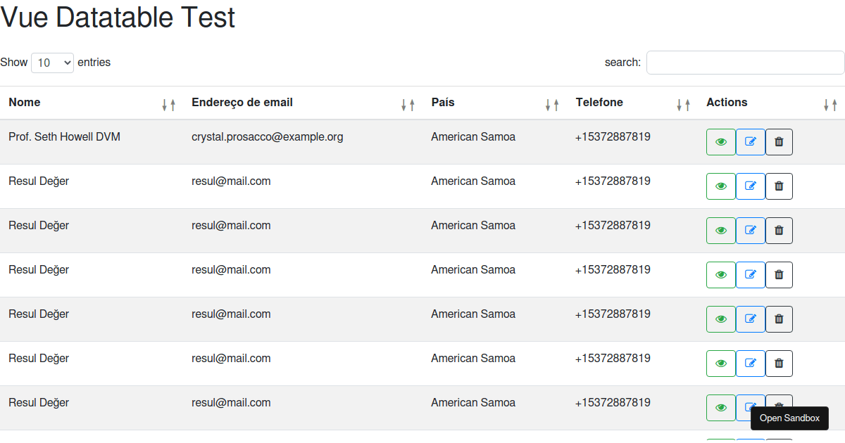 Vue Data Table Demo02 Forked Codesandbox