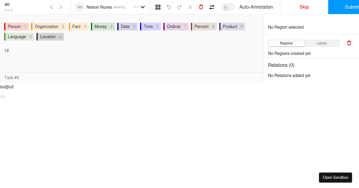 label-studio-csv (forked) - Codesandbox