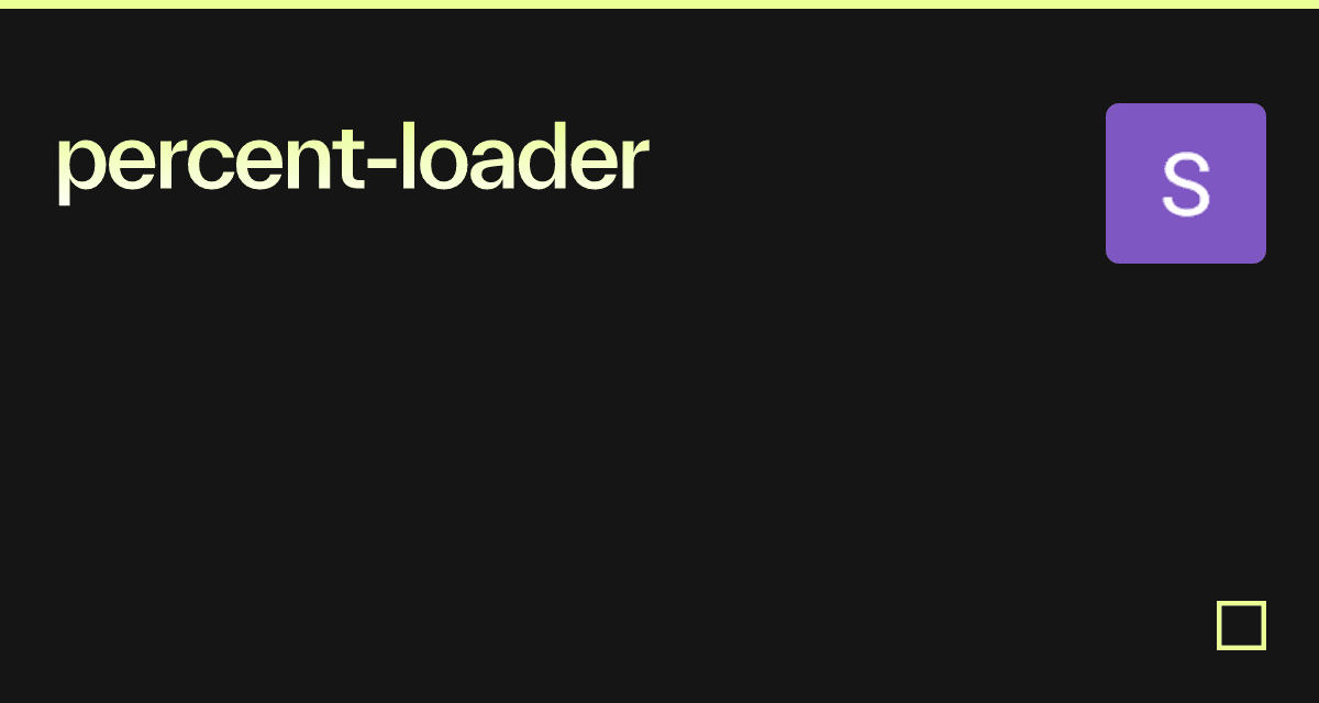 percent-loader - Codesandbox