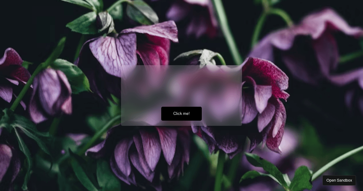 Glass theme css - Codesandbox