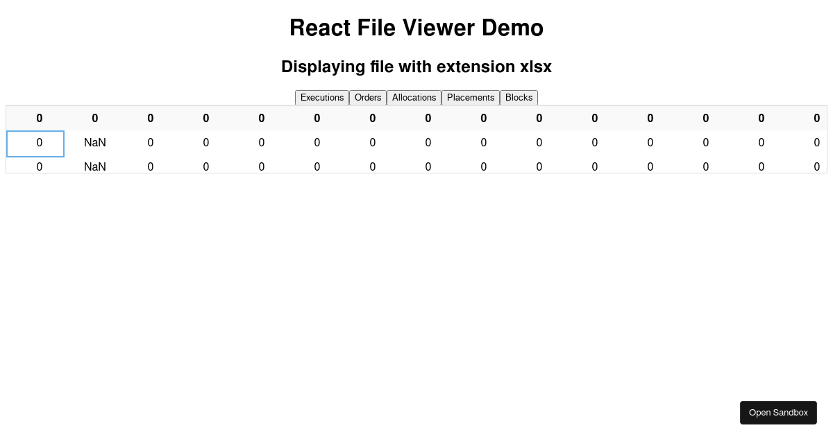 React File Viewer Forked Codesandbox