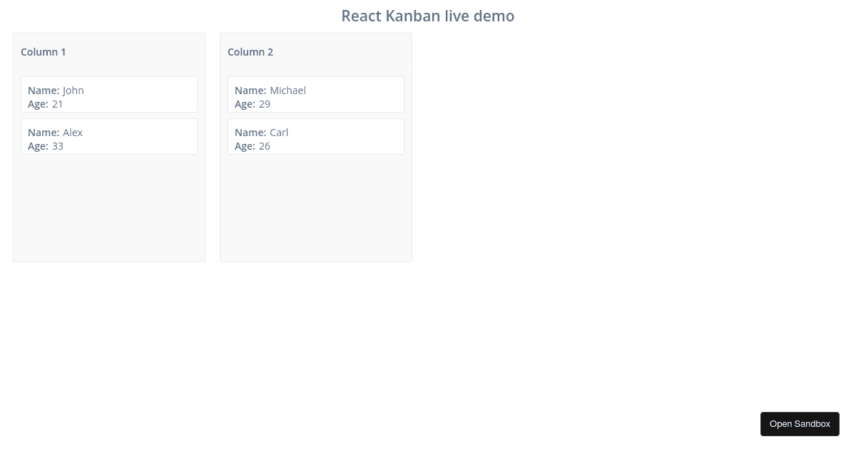 react-kanban-dnd (forked) - Codesandbox