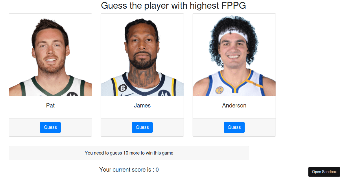 msakth/react-game - Codesandbox