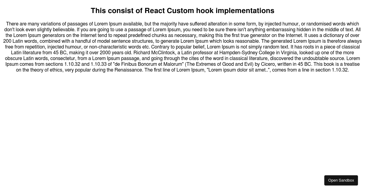 Prashant Yadav React Practice Codesandbox 
