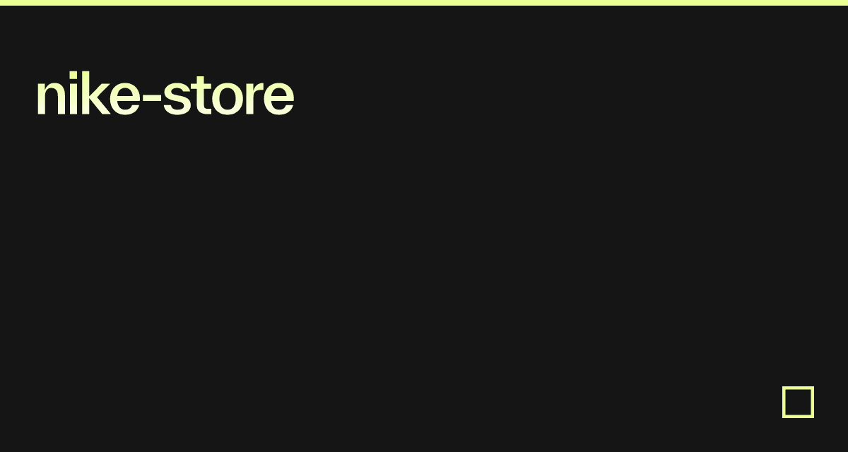 nike-store - Codesandbox