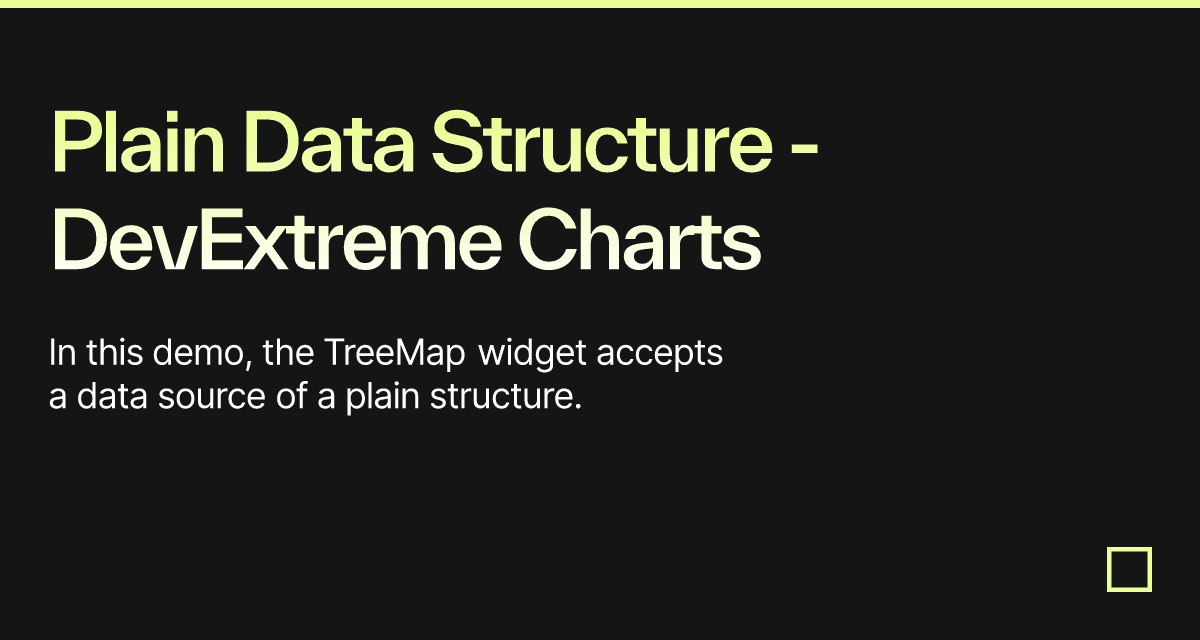 Plain Data Structure - DevExtreme Charts - Codesandbox