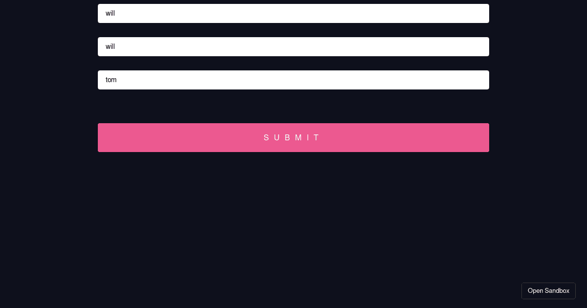 React Hook Form Usefieldarray Template Forked Codesandbox