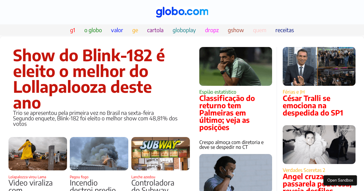 Globo.com - Codesandbox