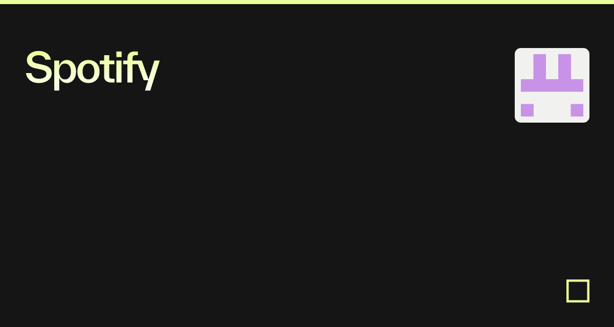 Spotify - Codesandbox