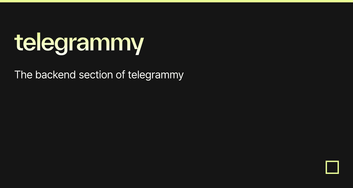 telegrammy - Codesandbox