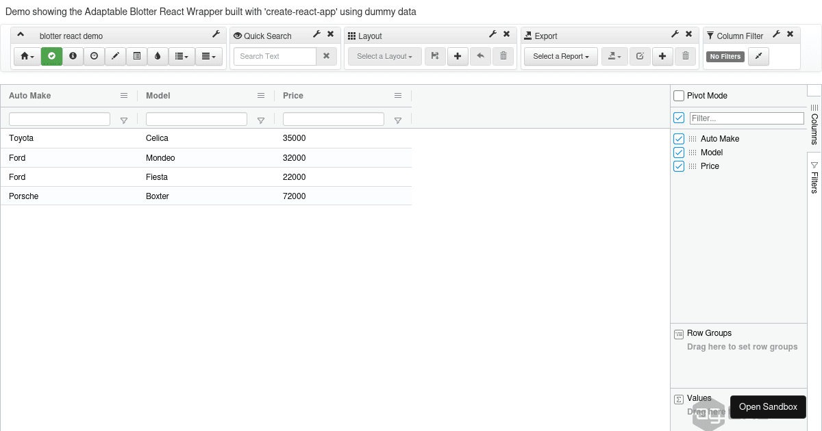 adaptableblotter-react-basic (forked) - Codesandbox