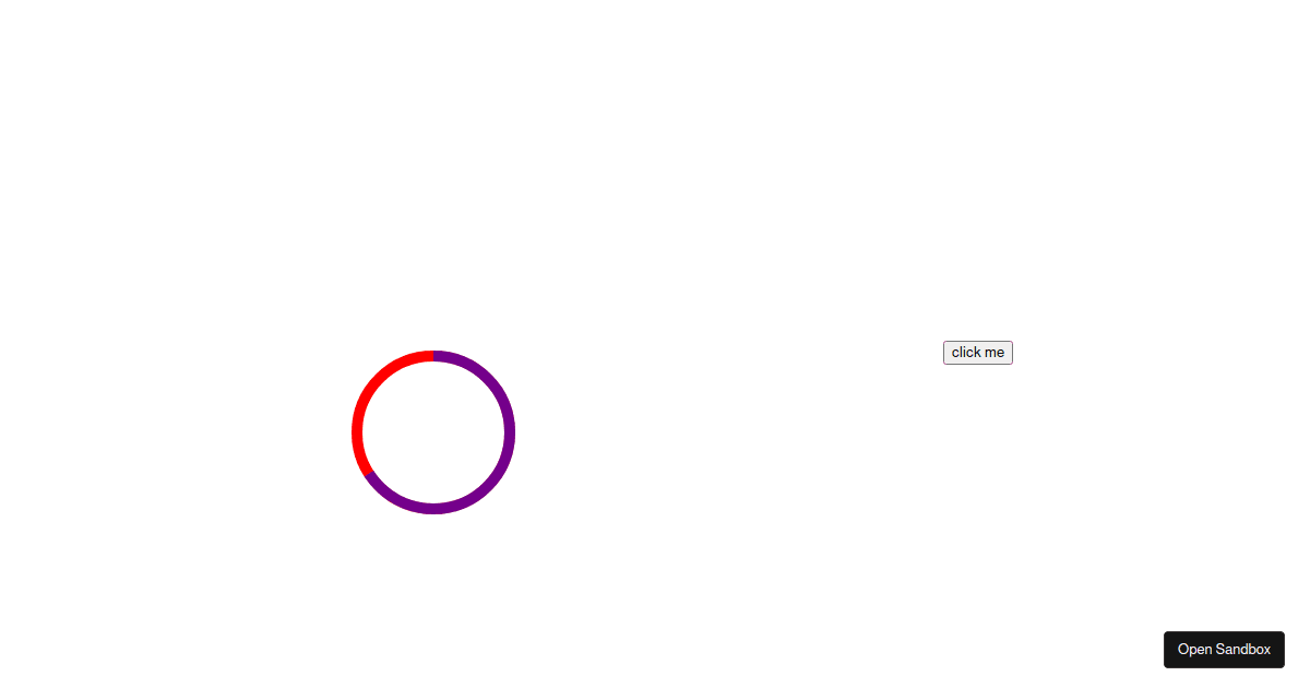 Progress bar circular - Codesandbox