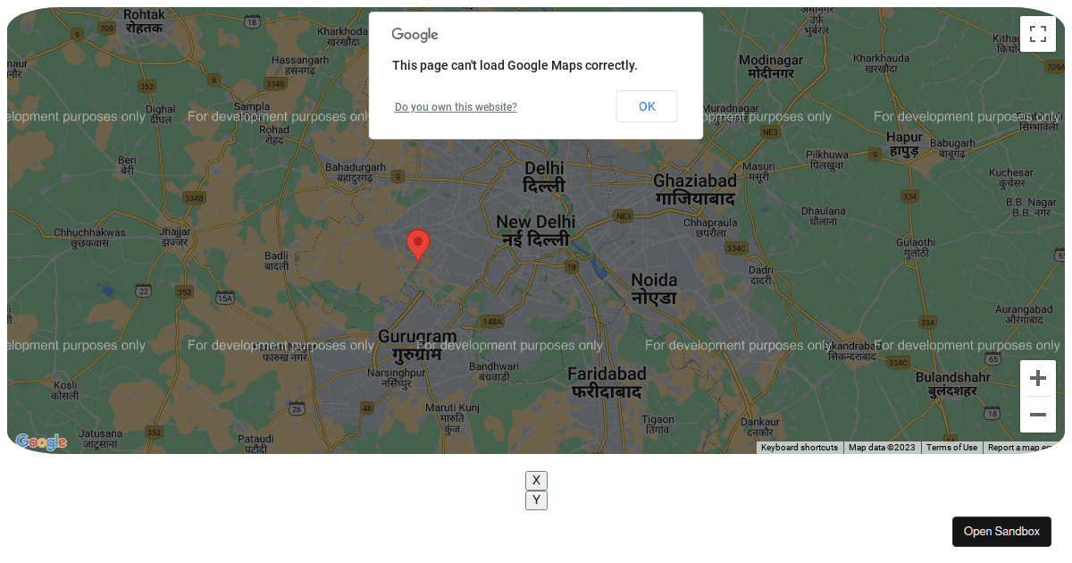 googleMaps - Codesandbox