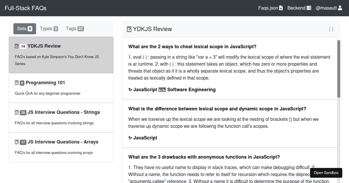 full-stack-faqs-front-end - Codesandbox