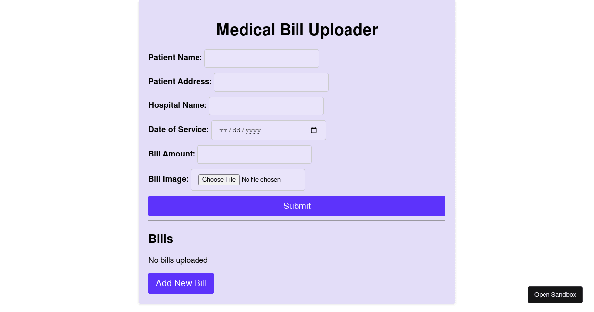 medical-billing - Codesandbox