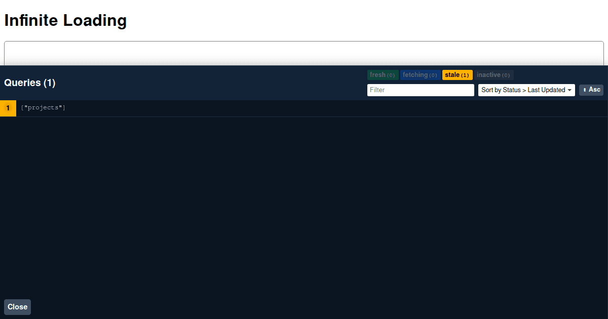 React Query Infinite Scroll Codesandbox