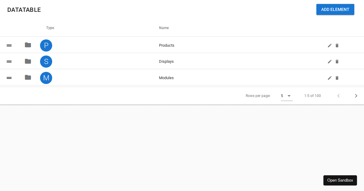 Vuetify DataTable - Codesandbox