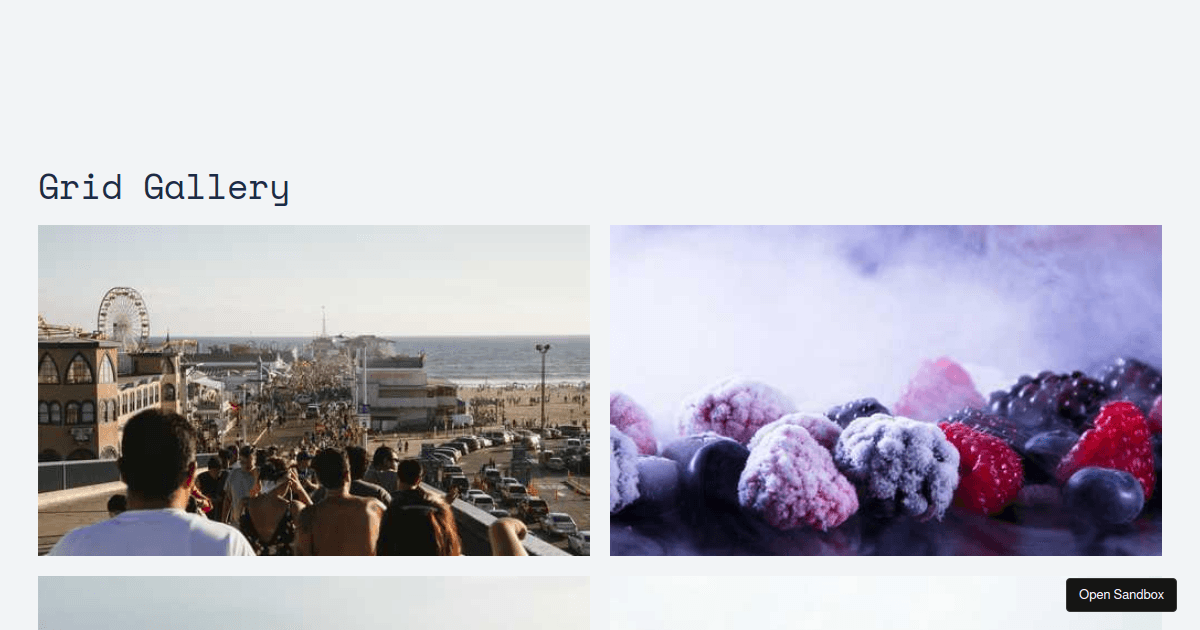 React Gallery Starter - Codesandbox