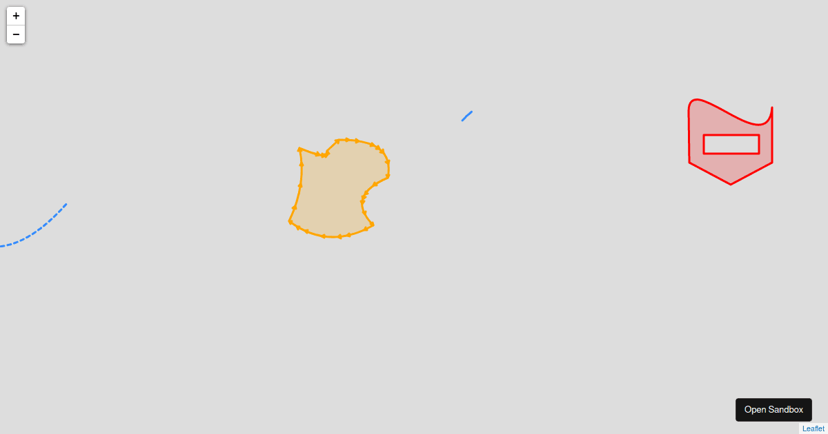 leaflet-curve-w-arrowheads - Codesandbox