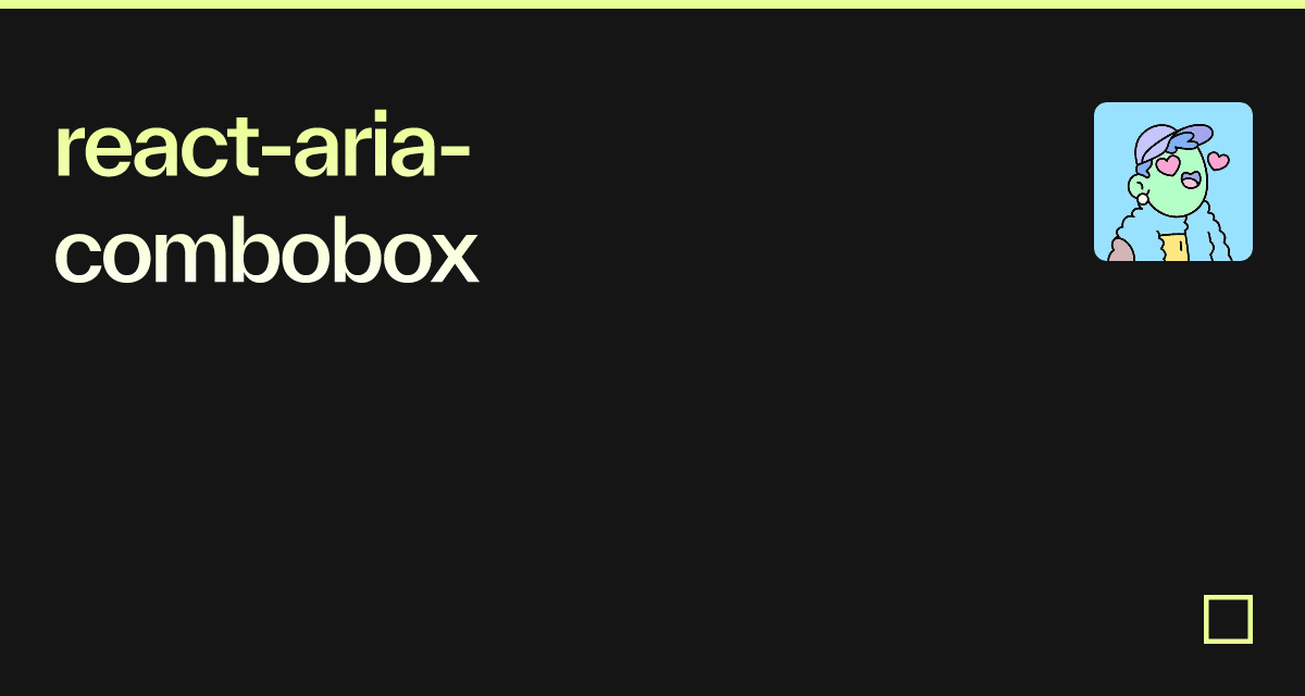 react-aria-combobox - Codesandbox
