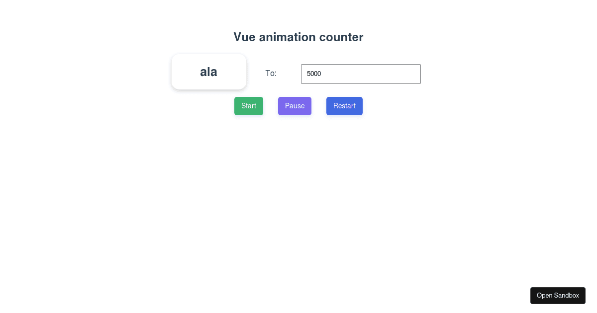 Vue Template Forked Codesandbox
