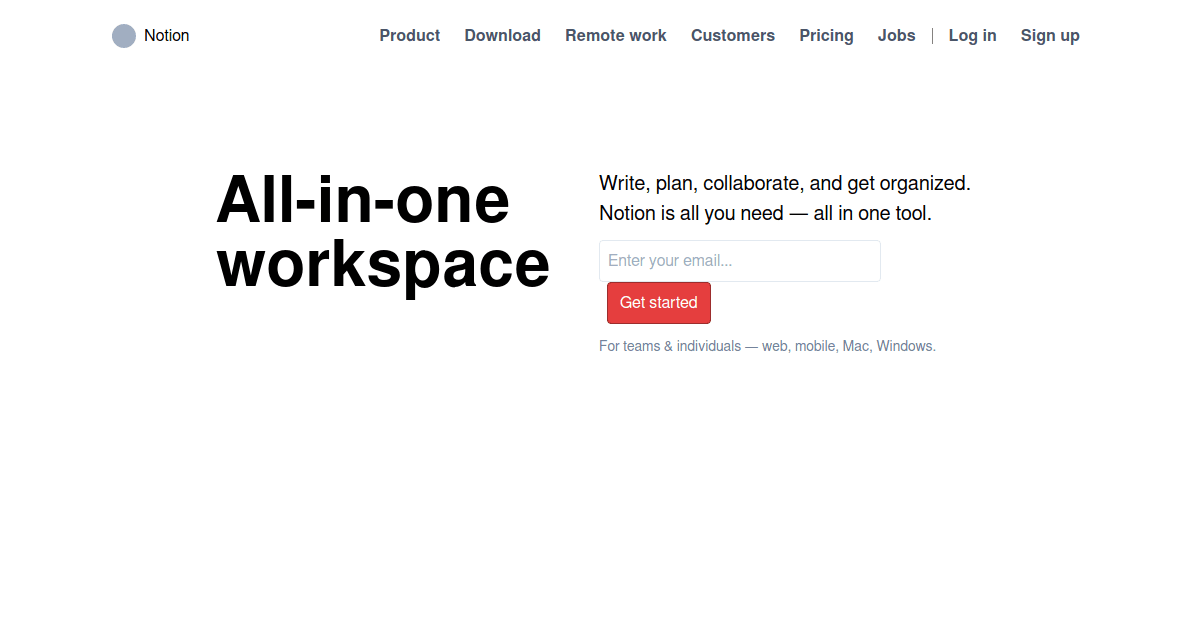 notion-landing-clone-tailwind - Codesandbox