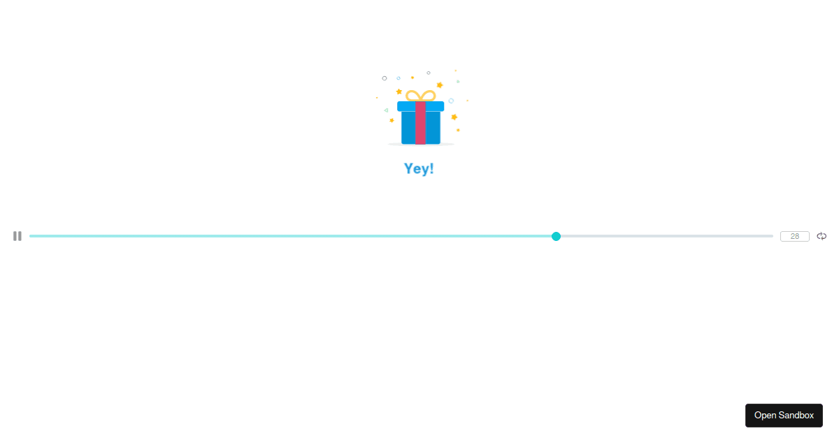 lottie-react // speed test - Codesandbox