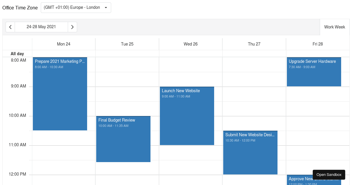 Time Zone Support - DevExtreme Scheduler - Codesandbox Time Zone Support - DevExtreme Scheduler - Codesandbox