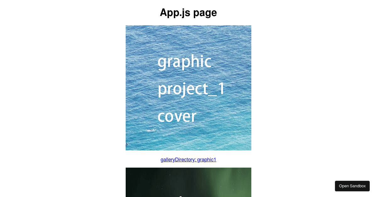 Dynamic Import Image From Directory Codesandbox