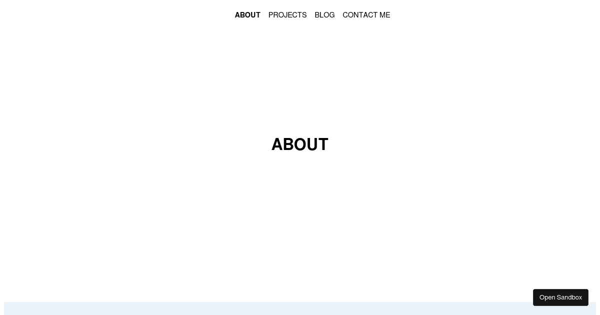 React Navbar Forked Codesandbox