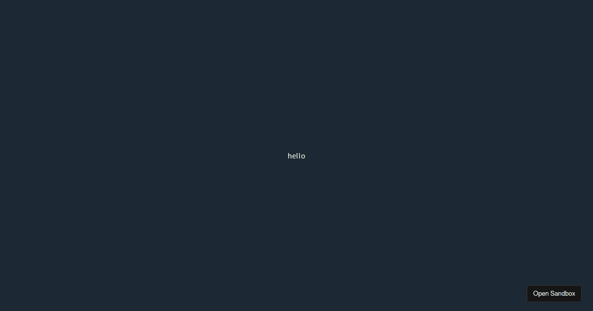 React Vanilla - Codesandbox