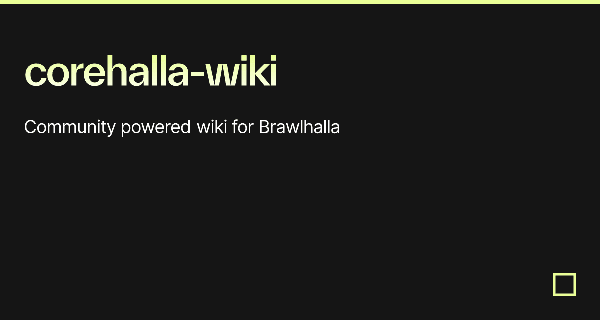 corehalla-wiki - Codesandbox