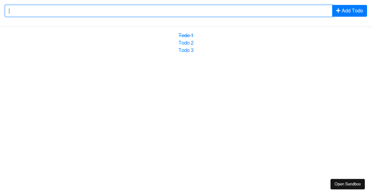 Todo React Reqq Forked Codesandbox