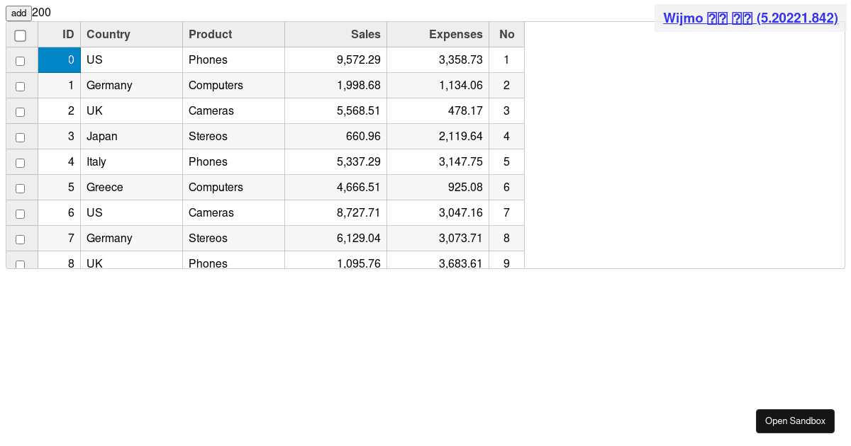 wijmo scrollIntoView - Codesandbox