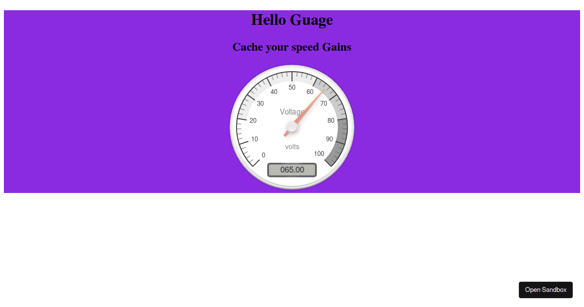Gauage (forked) - Codesandbox