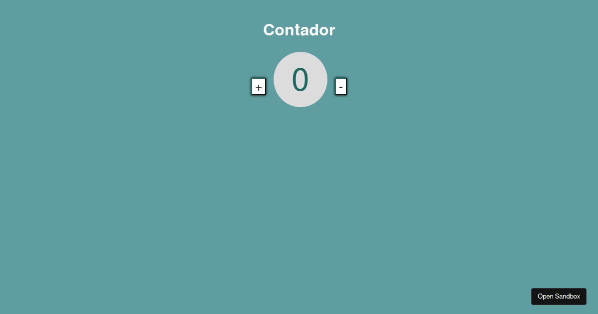 Contador - Codesandbox
