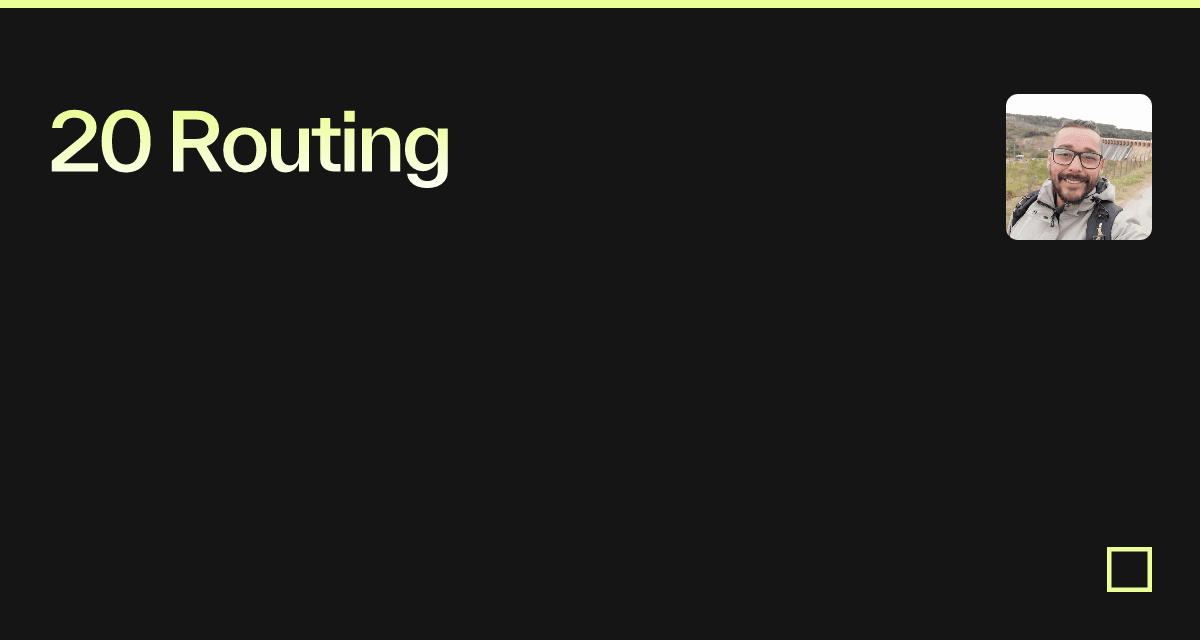 20 Routing - Codesandbox